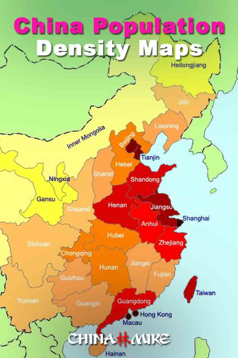 China Population Density Maps (Downloadable Maps) | China Mike